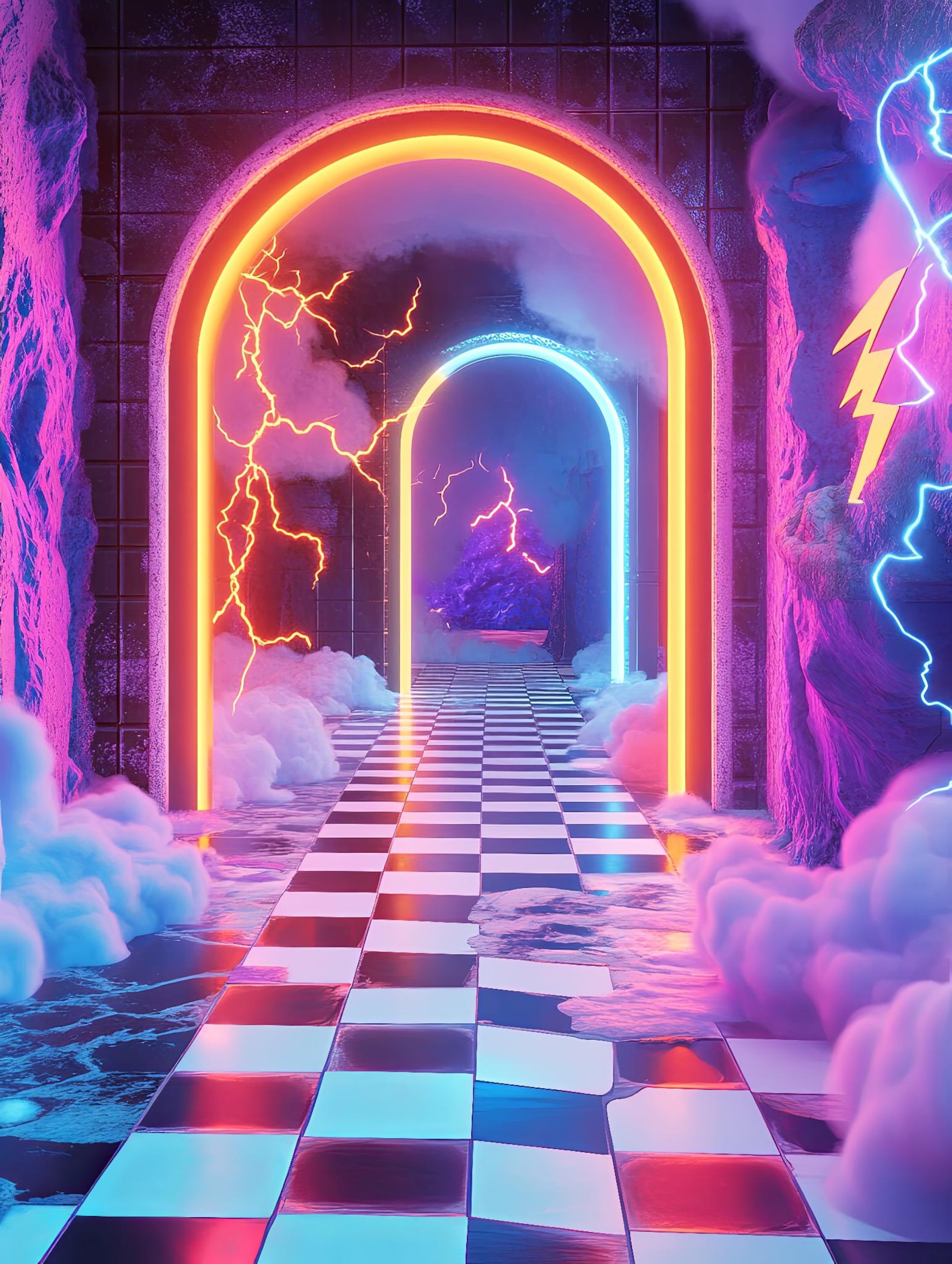 Fun 80s Digital Backdrops, Retro Digital Backgrounds, 1980s Party ...