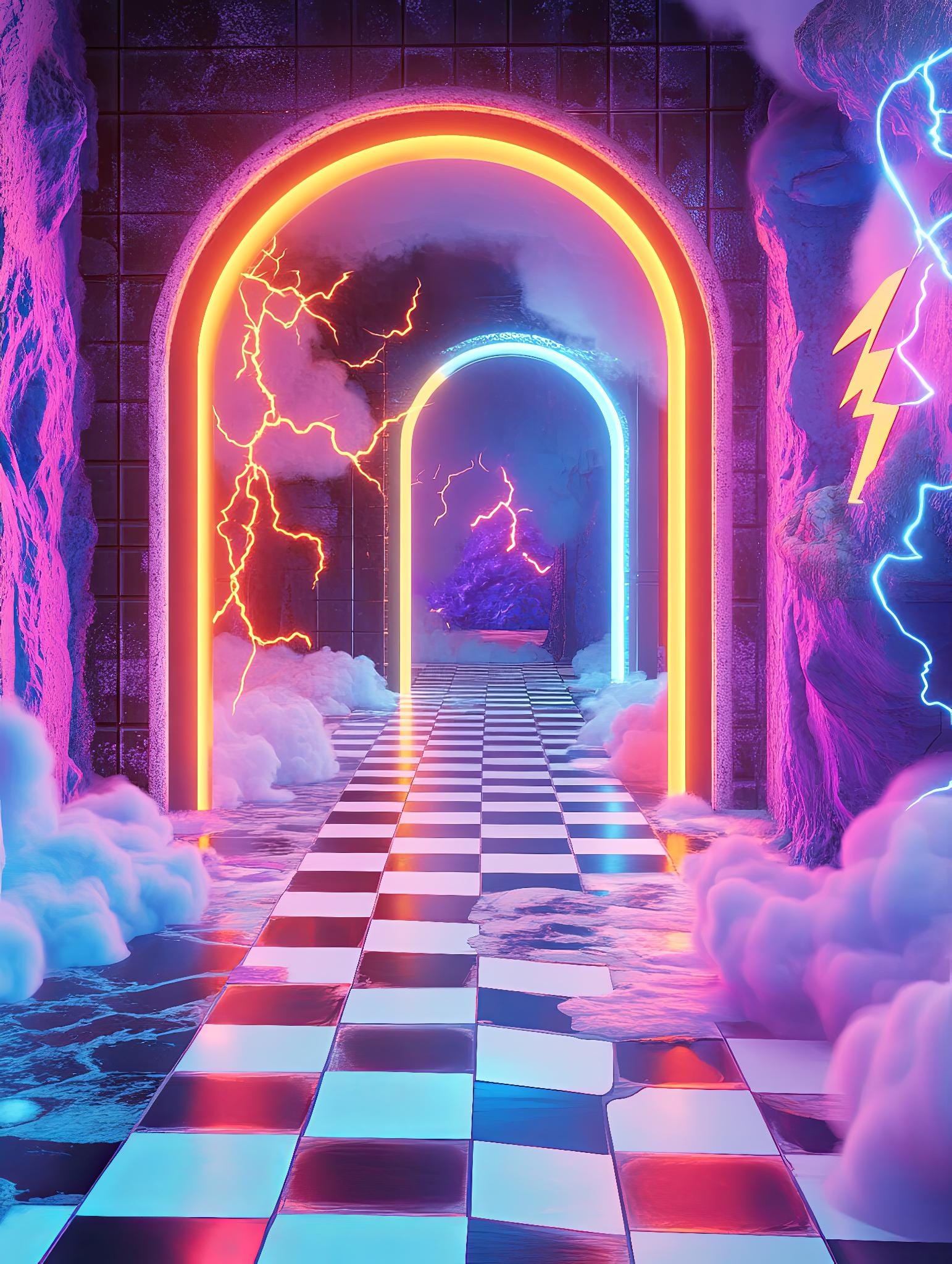 Fun 80s Digital Backdrops, Retro Digital Backgrounds, 1980s Party ...