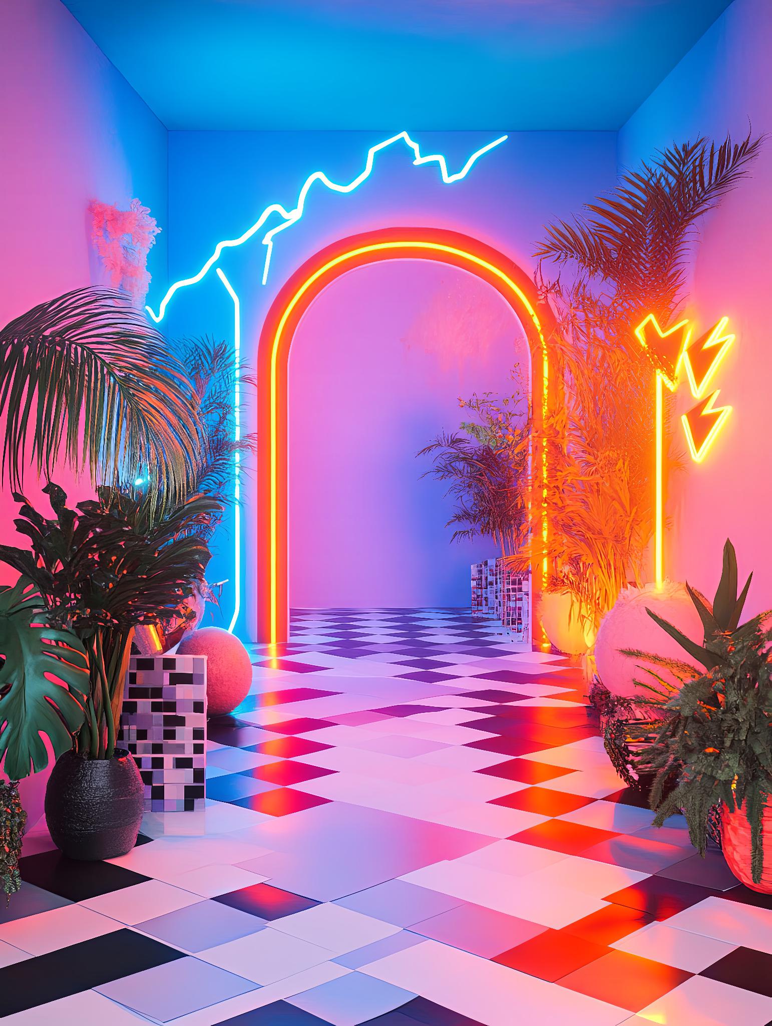 Fun 80s Digital Backdrops, Retro Digital Backgrounds, 1980s Party ...