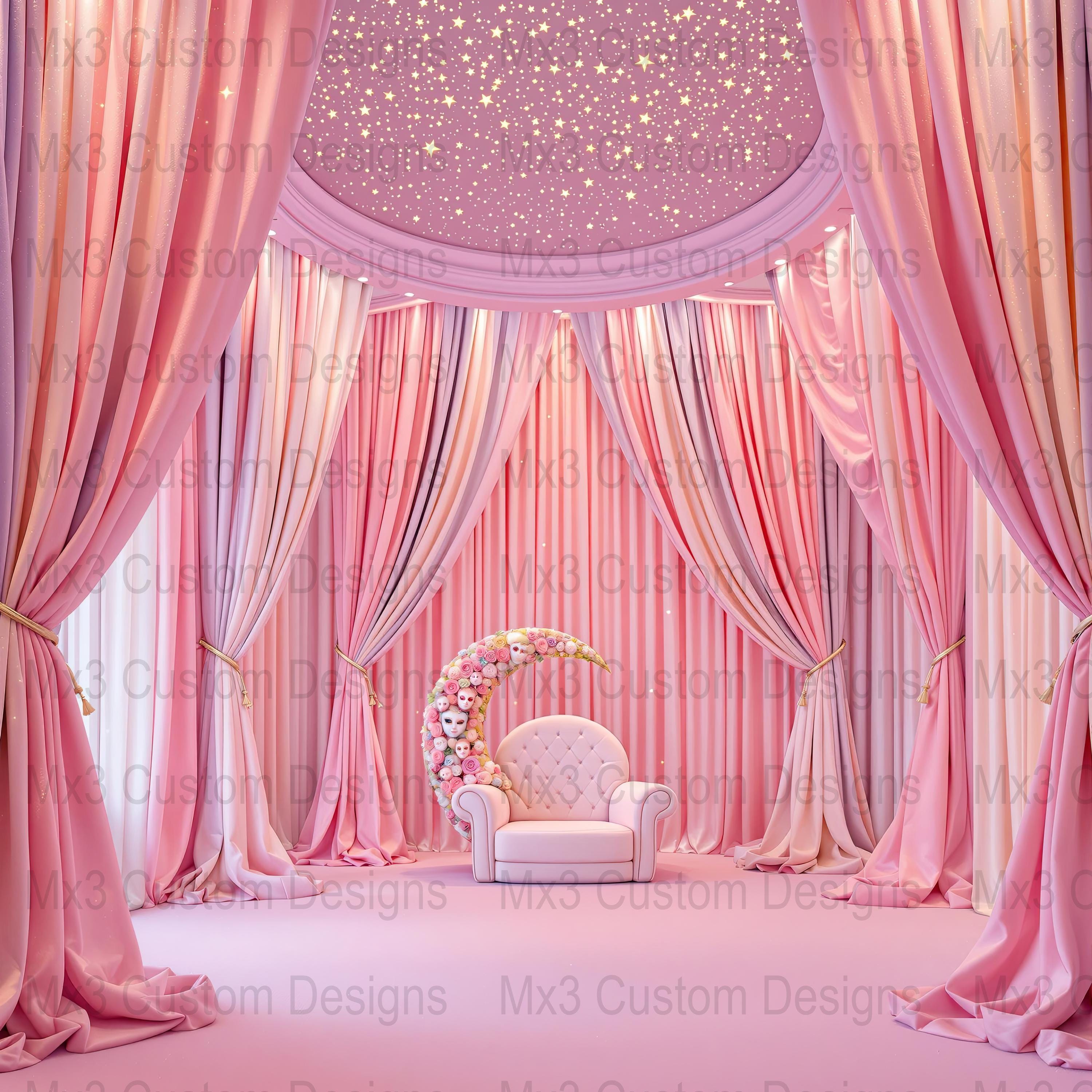 Masquerade Ball Glam Digital Backdrops, 31 High-resolution Backdrops ...