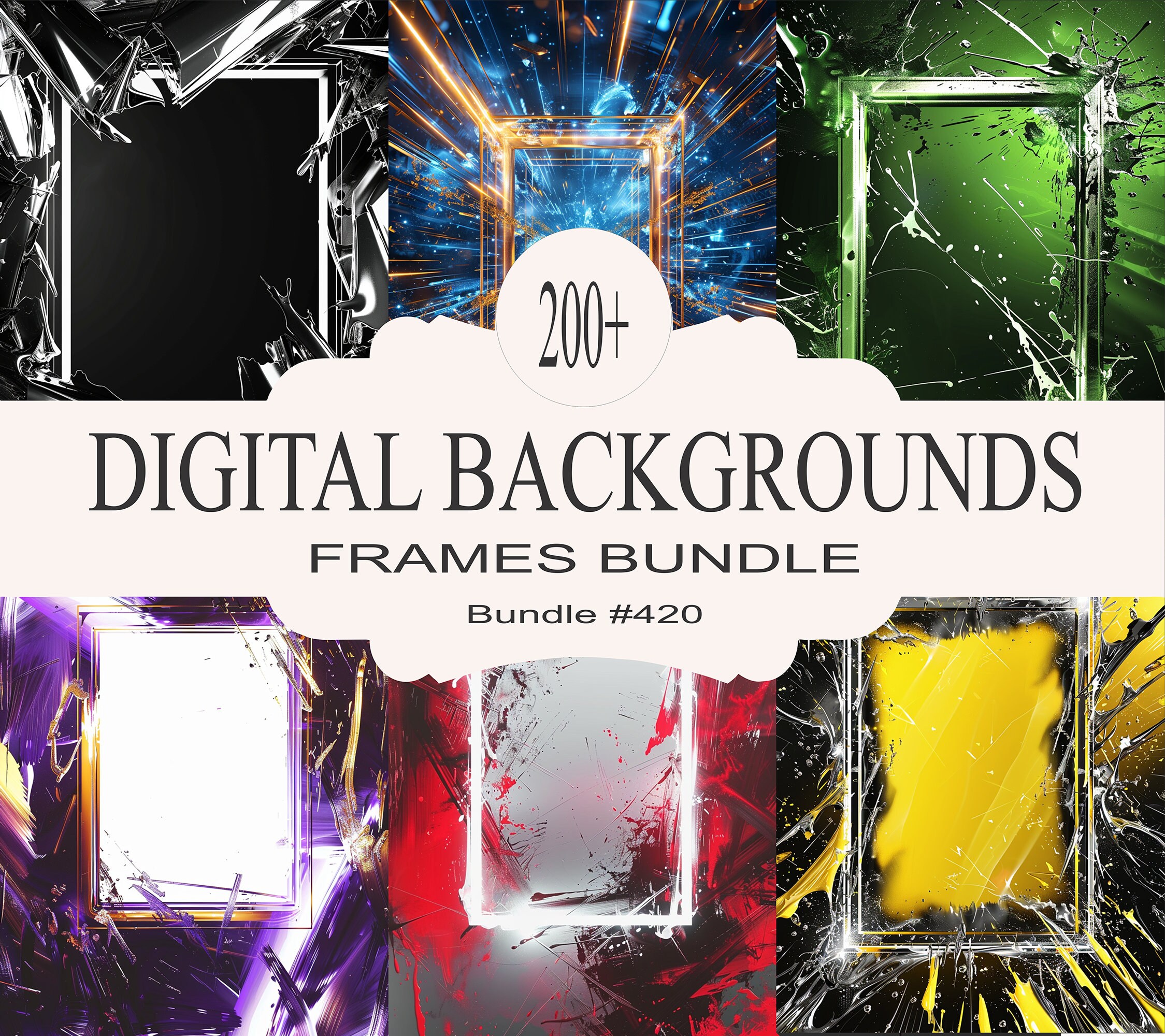 200 Frame Sport Backdrops Bundle Athlete Team Poster Senior Banner ...