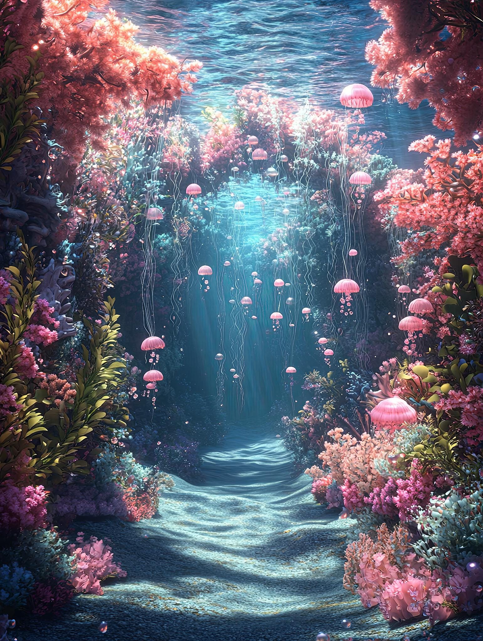 20 Playful Underwater World Digital Backdrops, Magical Ocean Scenes for ...