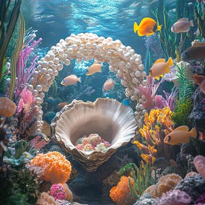 20 Playful Underwater World Digital Backdrops, Magical Ocean Scenes for ...