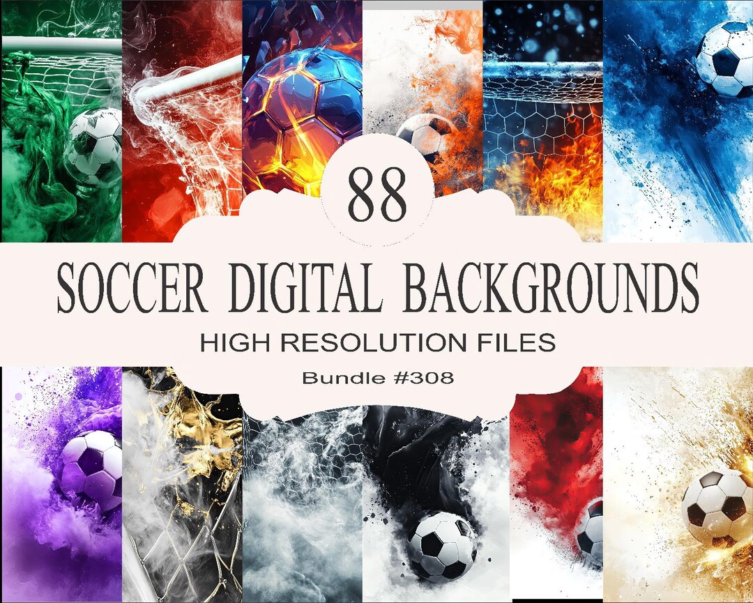 88 Soccer Digital Backgrounds, High Resolution Soccer Images, Soccer ...