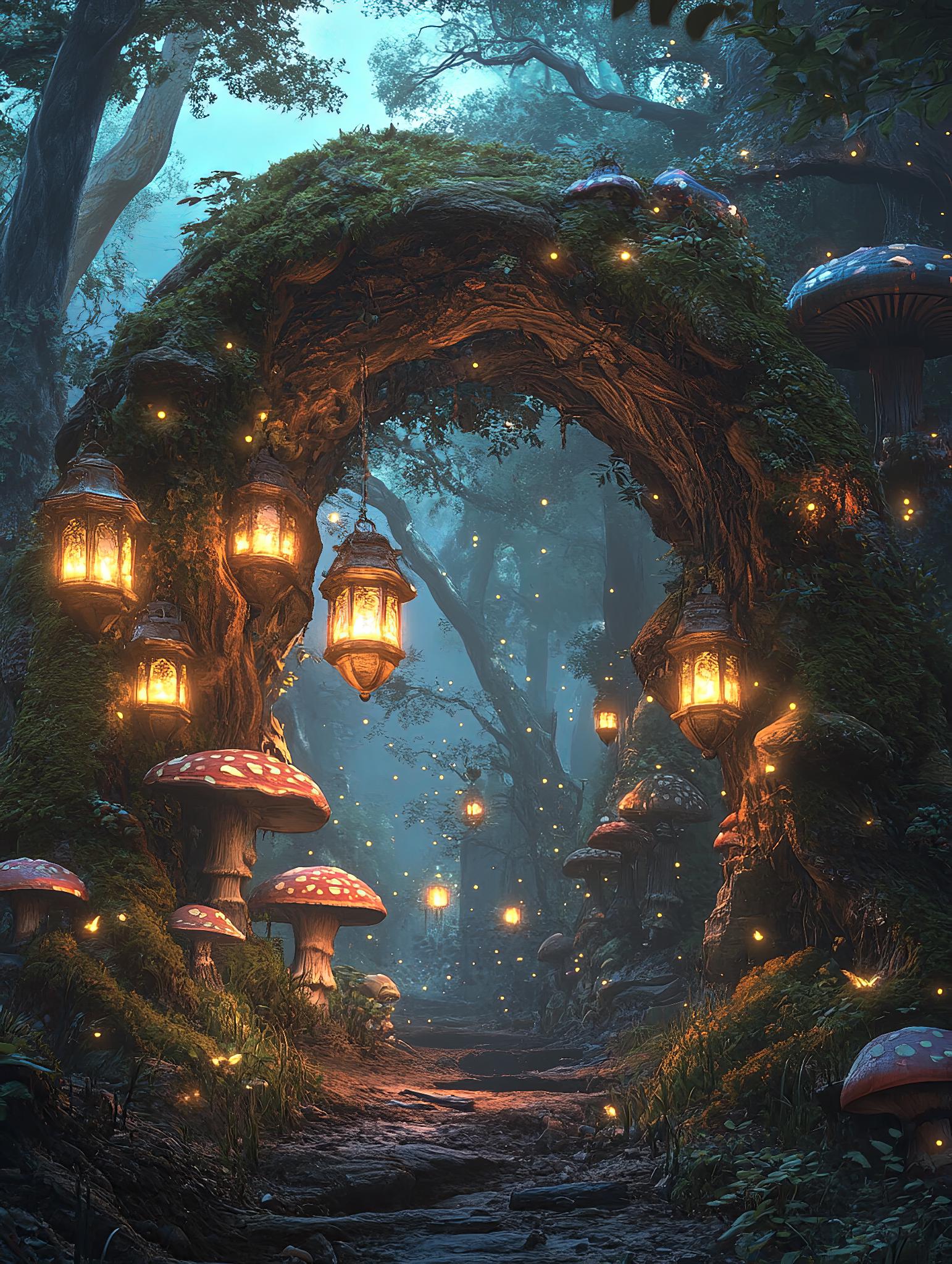 Whimsical Fairy-tale Forest Backdrops, 27 Digital Backdrops Bundle ...