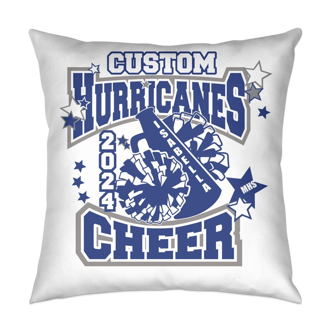 Custom Cheer Pillow Personalized Cheerleading Pillow Spirit Squad Gift ...
