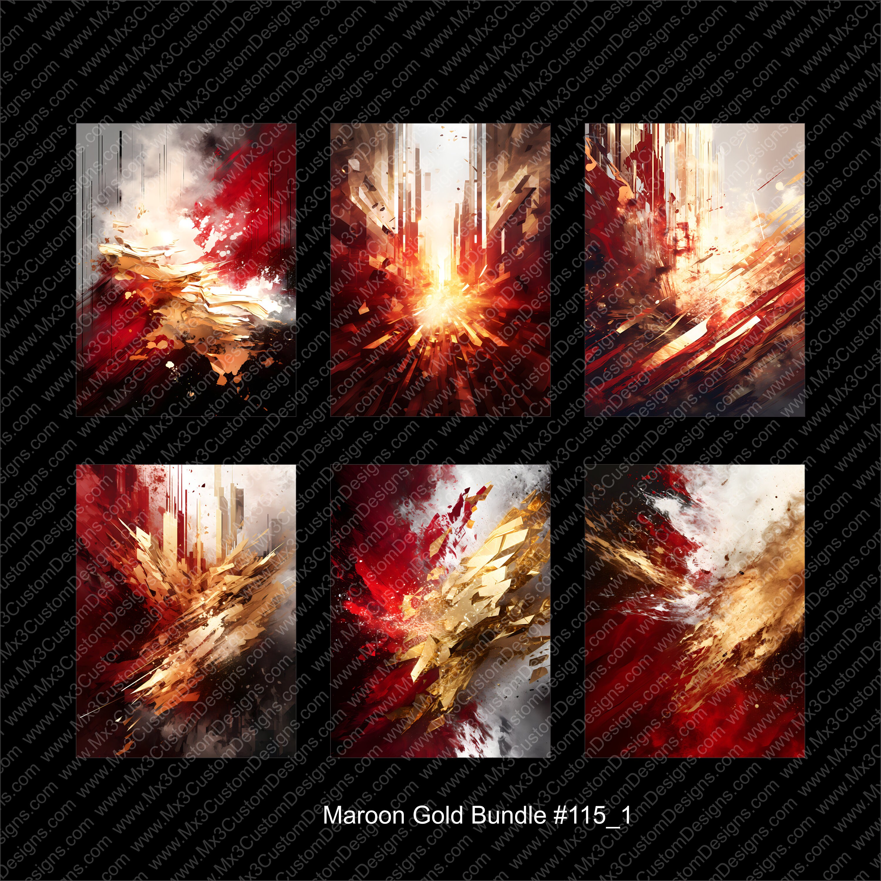 12 Maroon & Gold Digital Backgrounds 18x24 Inch High - Etsy