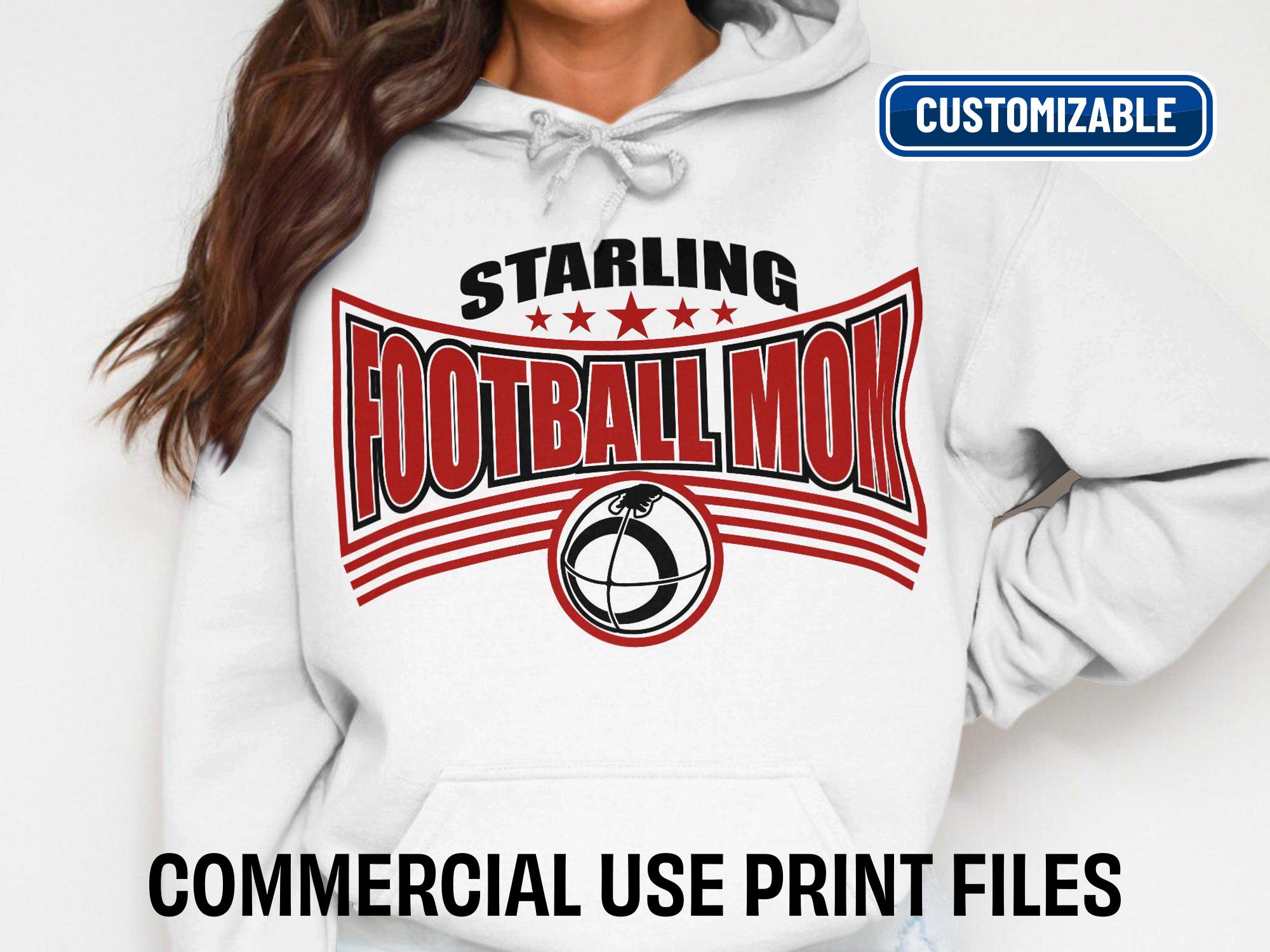 Football Mom SVG, Customizable Football Mom Digital Download ...