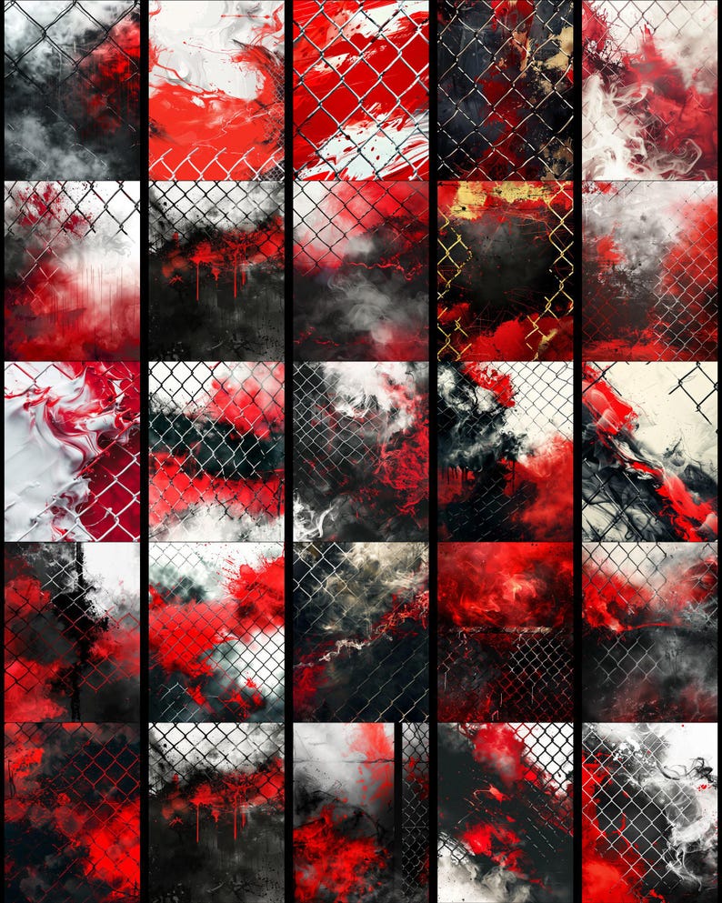 30 Red Fence Sport Backdrops Bundle Athlete Team Poster Senior Banner ...