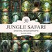 Jungle Safari Backdrops, 30 Digital Backgrounds, Jungle Digital Papers ...