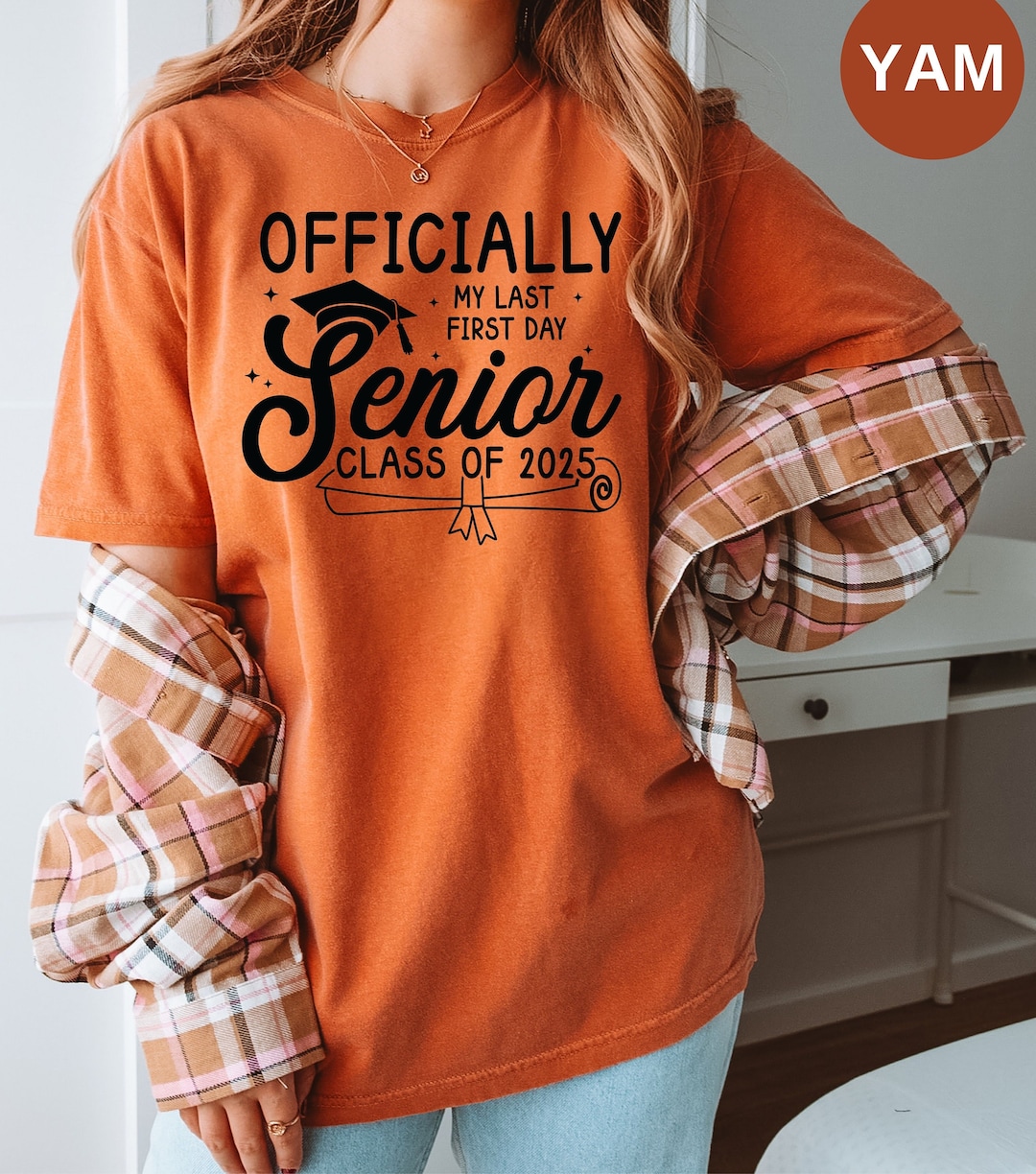 Last First Day Senior 2025 T-shirt, Senior Class of 2025 Comfort Color ...