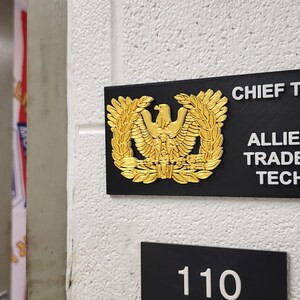 3D Printed Military Office Name Plate - Etsy