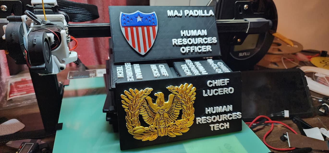 Military Office Name Plate - Etsy