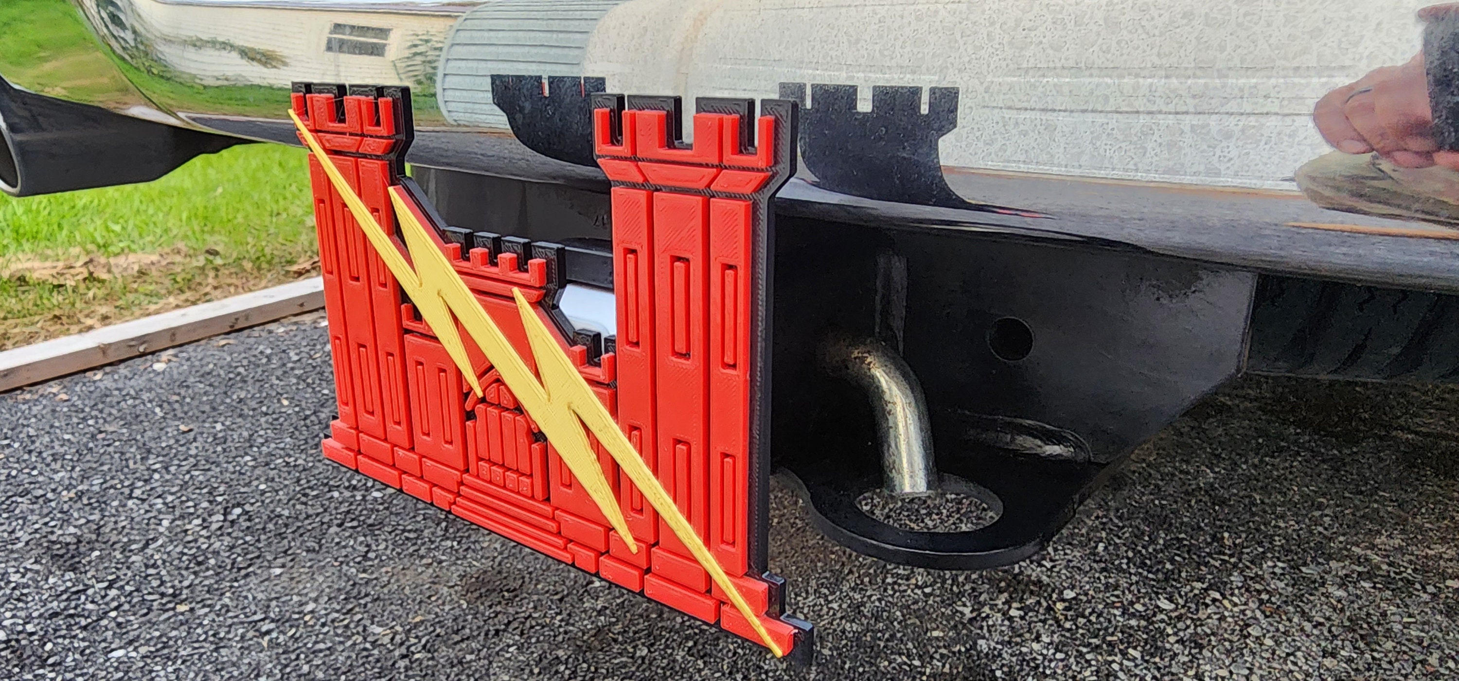 3D Printed Quickswap Military Hitch Receiver Cover - Etsy