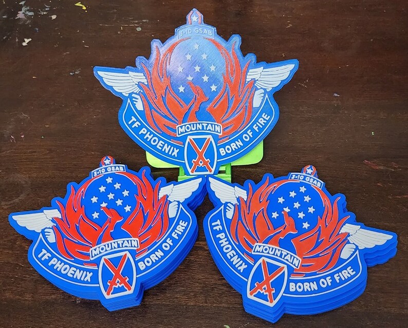 3D Printed Custom Military Unit Crest / Logo - Etsy