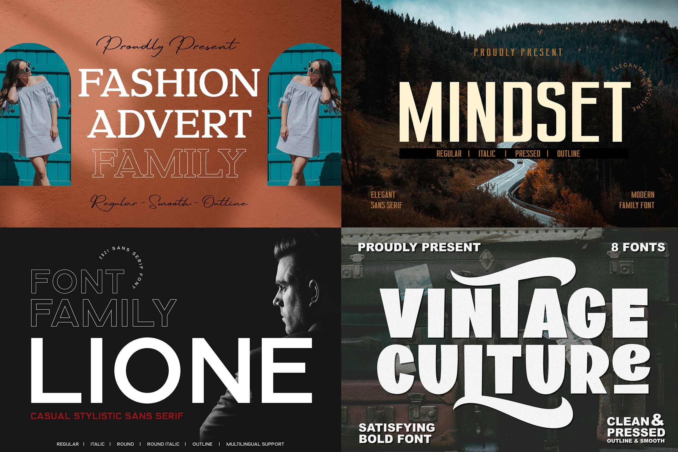 Modern Font Bundle | 65 Fonts, Modern Font, Display Font, Cricut Font ...
