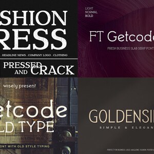 Modern Font Bundle | 65 Fonts, Modern Font, Display Font, Cricut Font , Font Bundle for Logo ...