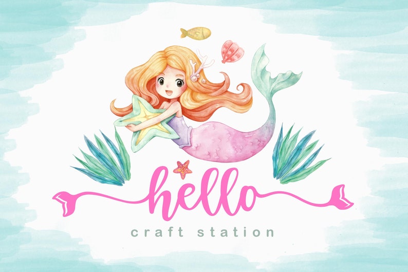 Mermaid Stories Font, Procreate Fonts, Canva Fonts, Modern Font, Logo ...