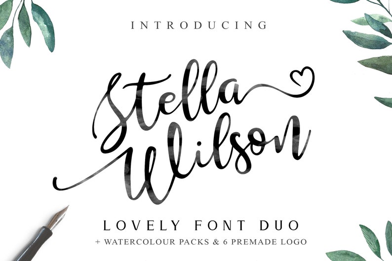 Stella Wilson Font, Procreate Fonts, Instagram Font, Canva Fonts ...
