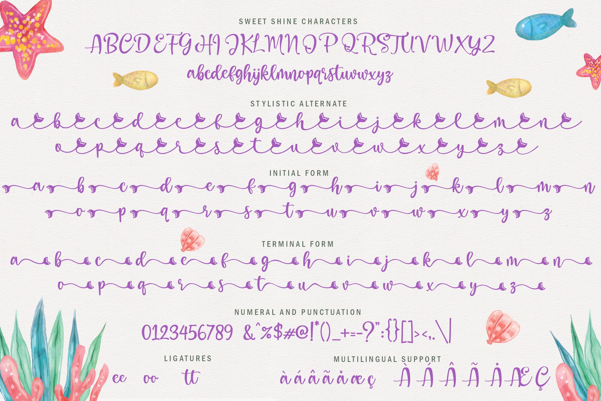 Mermaid Stories Font, Procreate Fonts, Canva Fonts, Modern Font, Logo ...