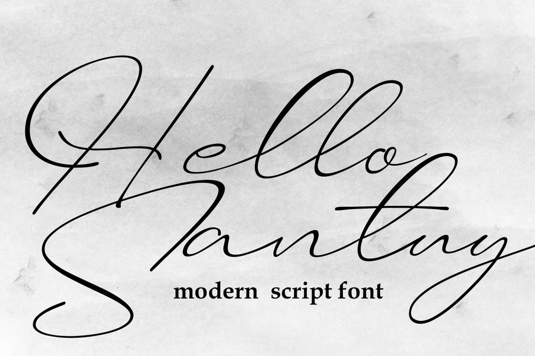 Hello Santuy Font, Procreate Fonts, Instagram Font, Canva Fonts, Modern ...