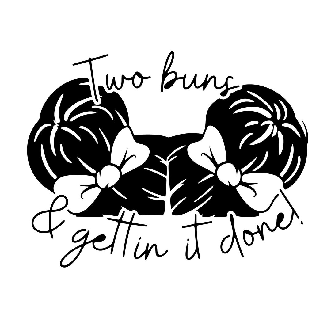 Two Buns Gettin It Done, Messy Buns, Svg, Png, Messy Bun Svg, Messy Bun ...
