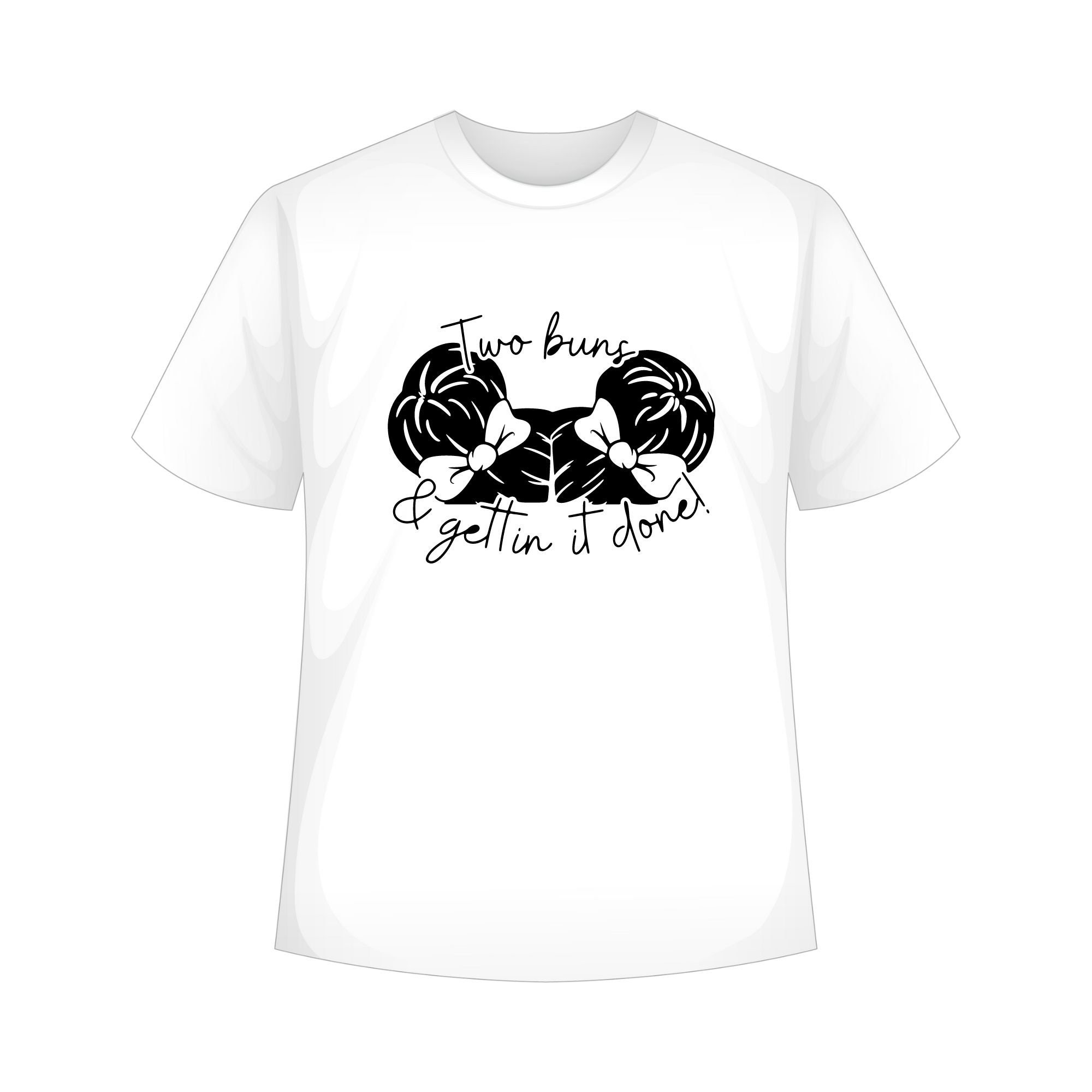 Two Buns Gettin It Done, Messy Buns, Svg, Png, Messy Bun Svg, Messy Bun ...