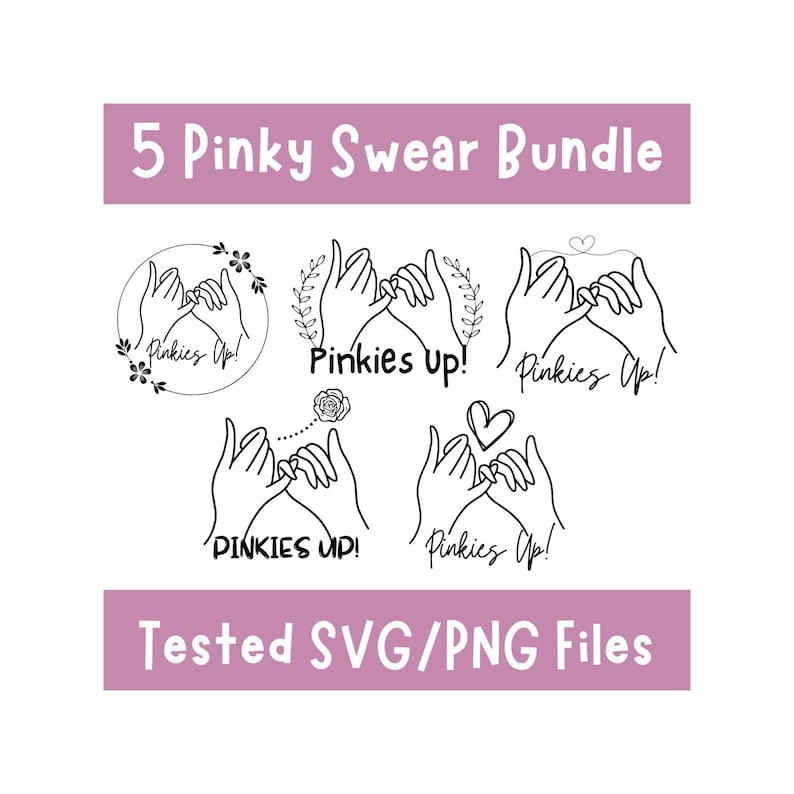 Pinkies Up! Friends SVG, Friend Ship SVG, Tshirt Svg, Mug Svg, Png ...
