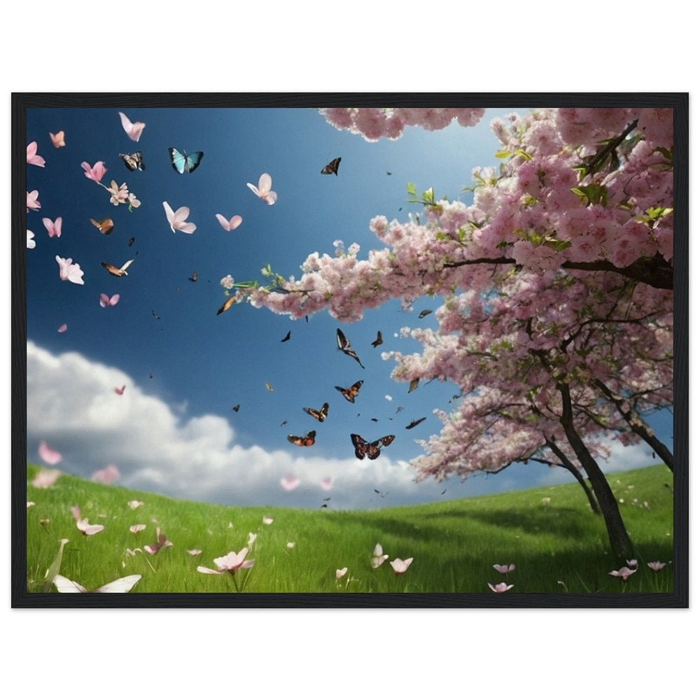 Sakura Tree Wall Art - Etsy
