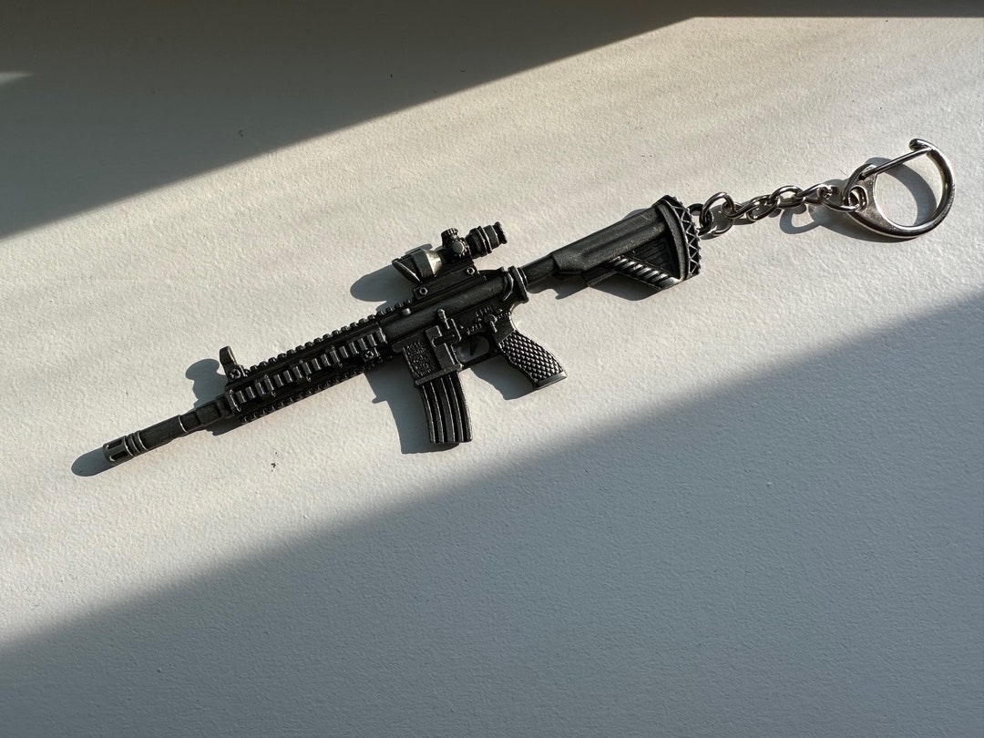 Modern Rifle Keychain - Etsy