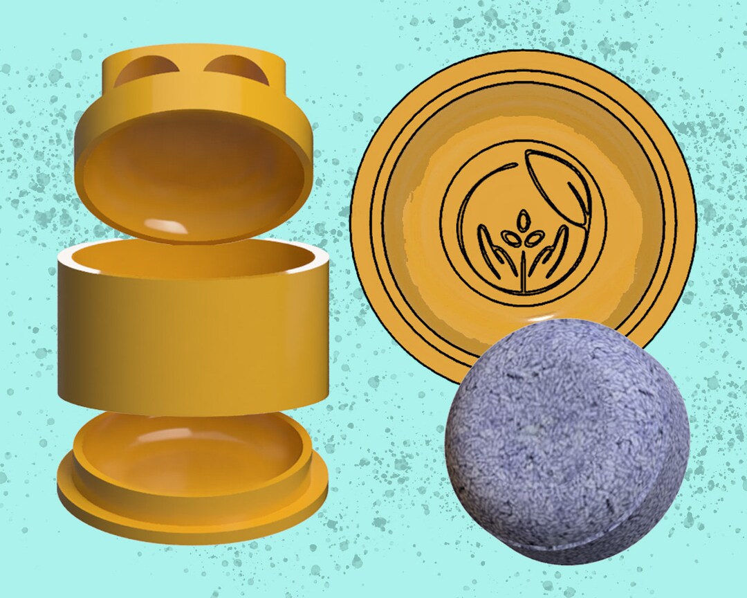Shampoo Bar Hand-press Mold With Embossing | Digital STL File for 3D ...