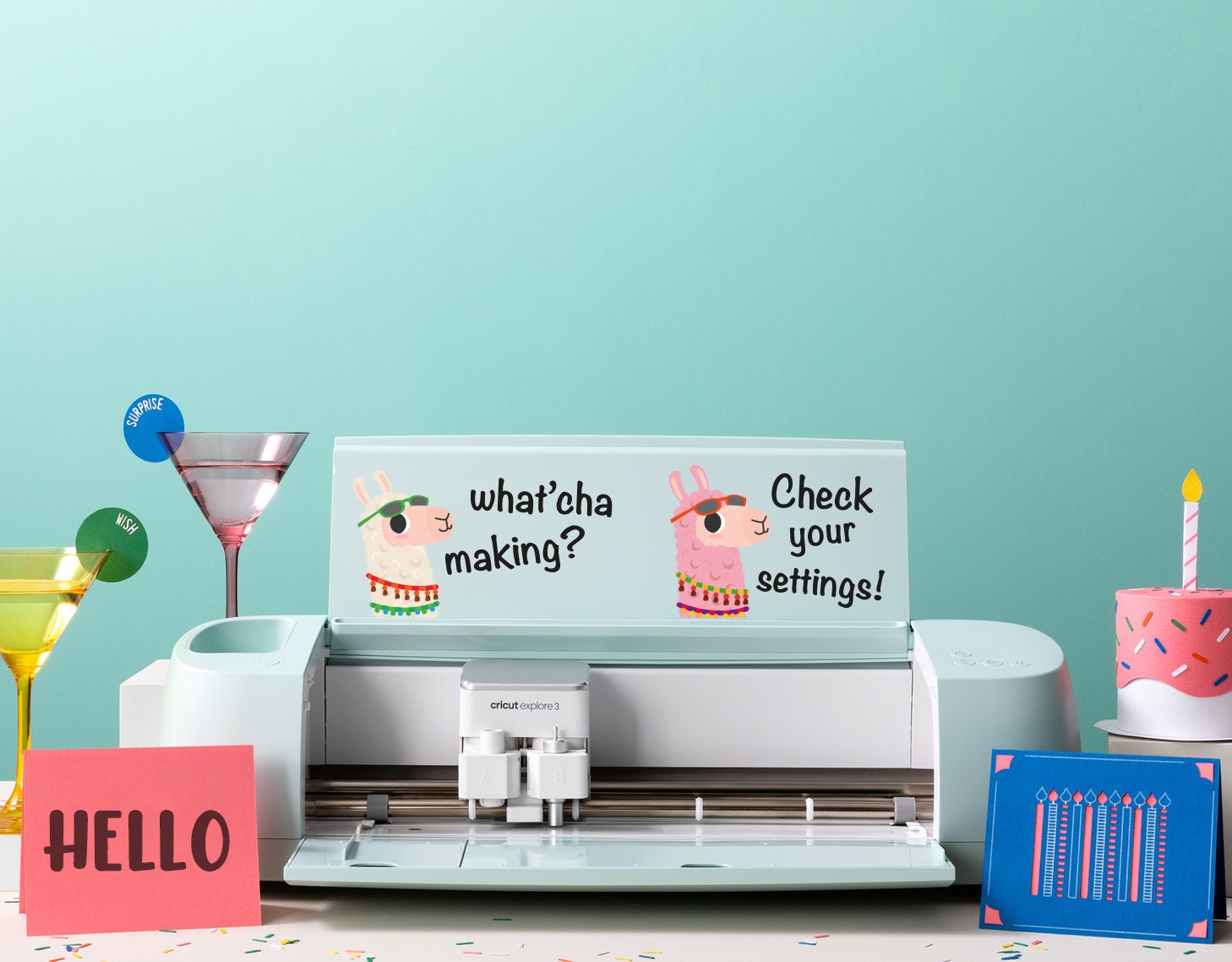 What Cha Making Cute Llamas Svg Llama Svg What Cha Making - Etsy