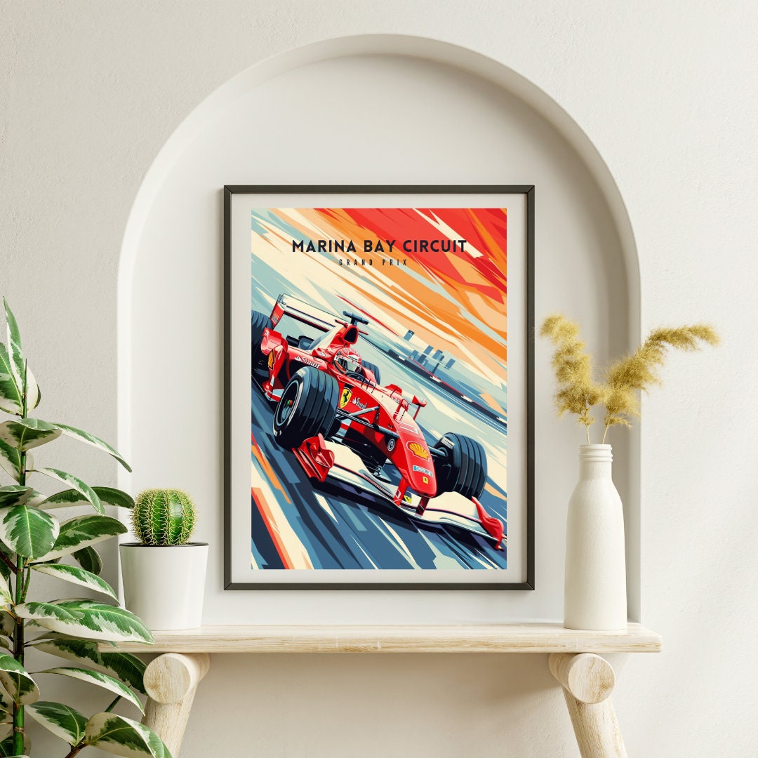 F1 Poster Set of 3, Formula 1 Wall Art, F1 Poster, F1 Print, F1 Poster ...