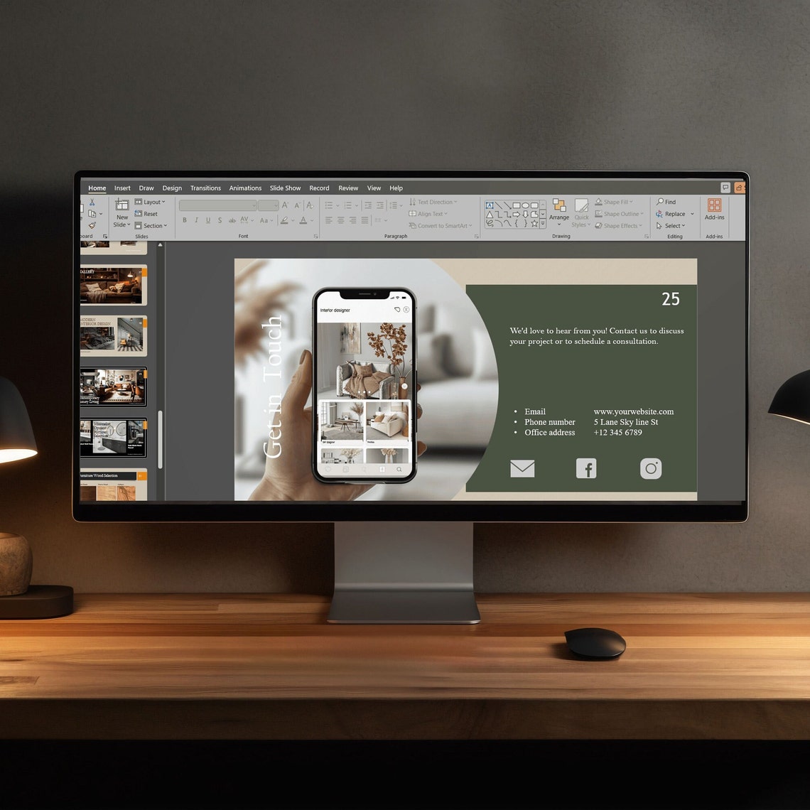 Architecture Portfolio Presentation for Interior Designer Powerpoint ...