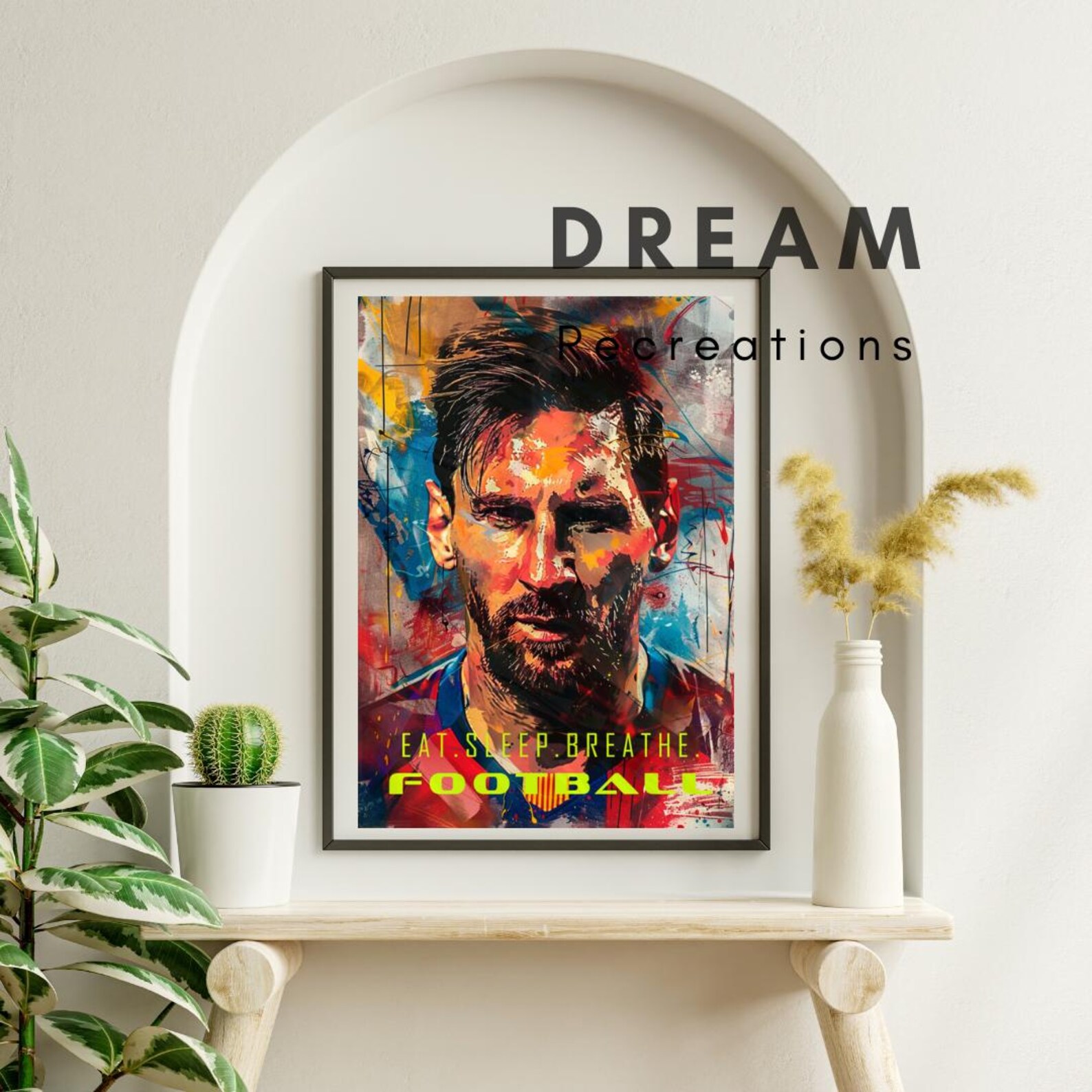 Lionel Messi Wall Art Printable A3 Football Wall Art Gift for Him Messi ...