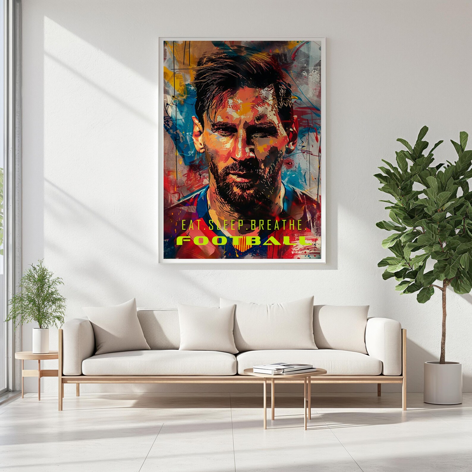 Lionel Messi Wall Art Printable A3 Football Wall Art Gift for Him Messi ...
