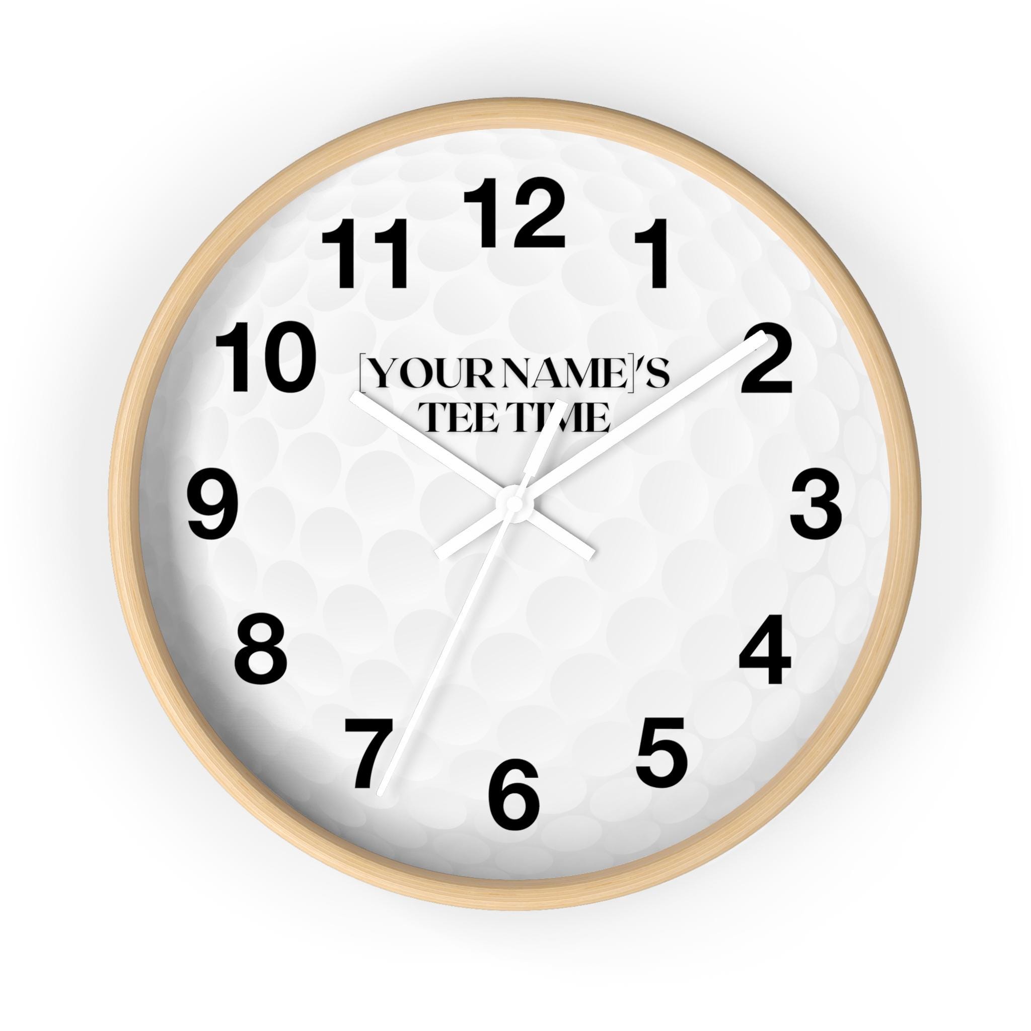 Custom Golf Tee Time Wall Clock - Etsy