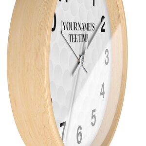 Custom Golf Tee Time Wall Clock - Etsy