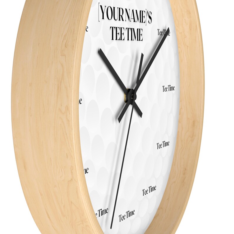 Custom Golf Tee Time Wall Clock - Etsy