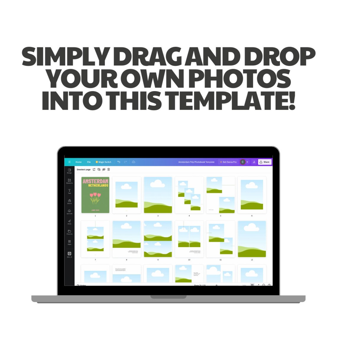 Assouline-inspired Amsterdam Tulip Netherlands Travel Print Photo Book ...