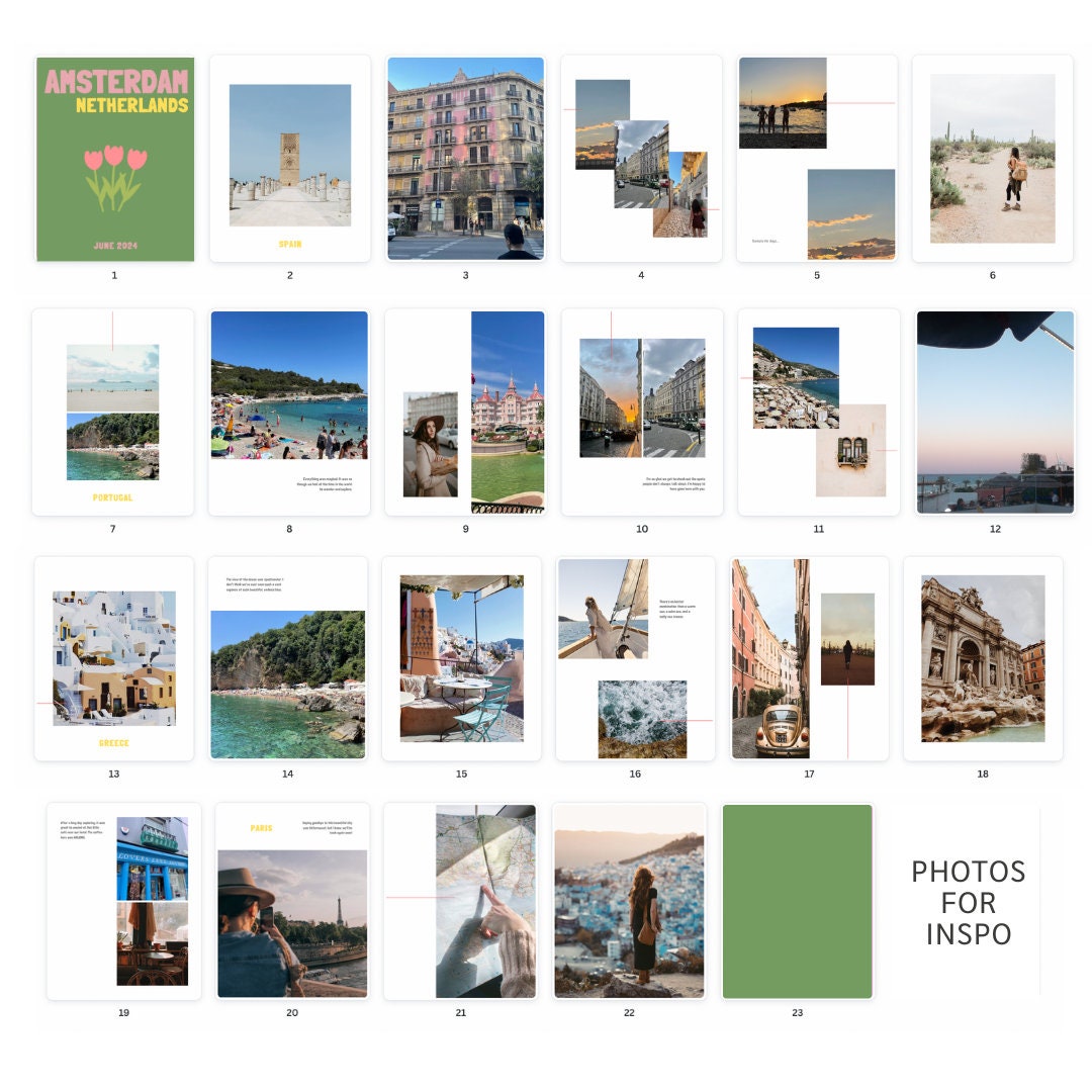 Assouline-inspired Amsterdam Tulip Netherlands Travel Print Photo Book ...