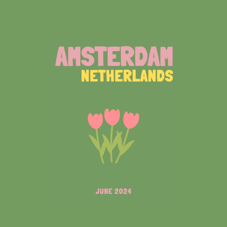 Assouline-inspired Amsterdam Tulip Netherlands Travel Print Photo Book ...