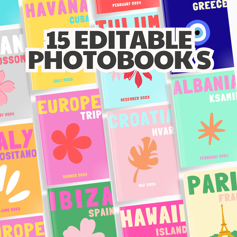 Assouline-inspired Travel Print Photo Book Template Create a Stunning Coffee Table Book With ...