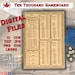 TEN THOUSAND (aka FARKLE) Gameboard (metric and Imperial) Digital Files ...