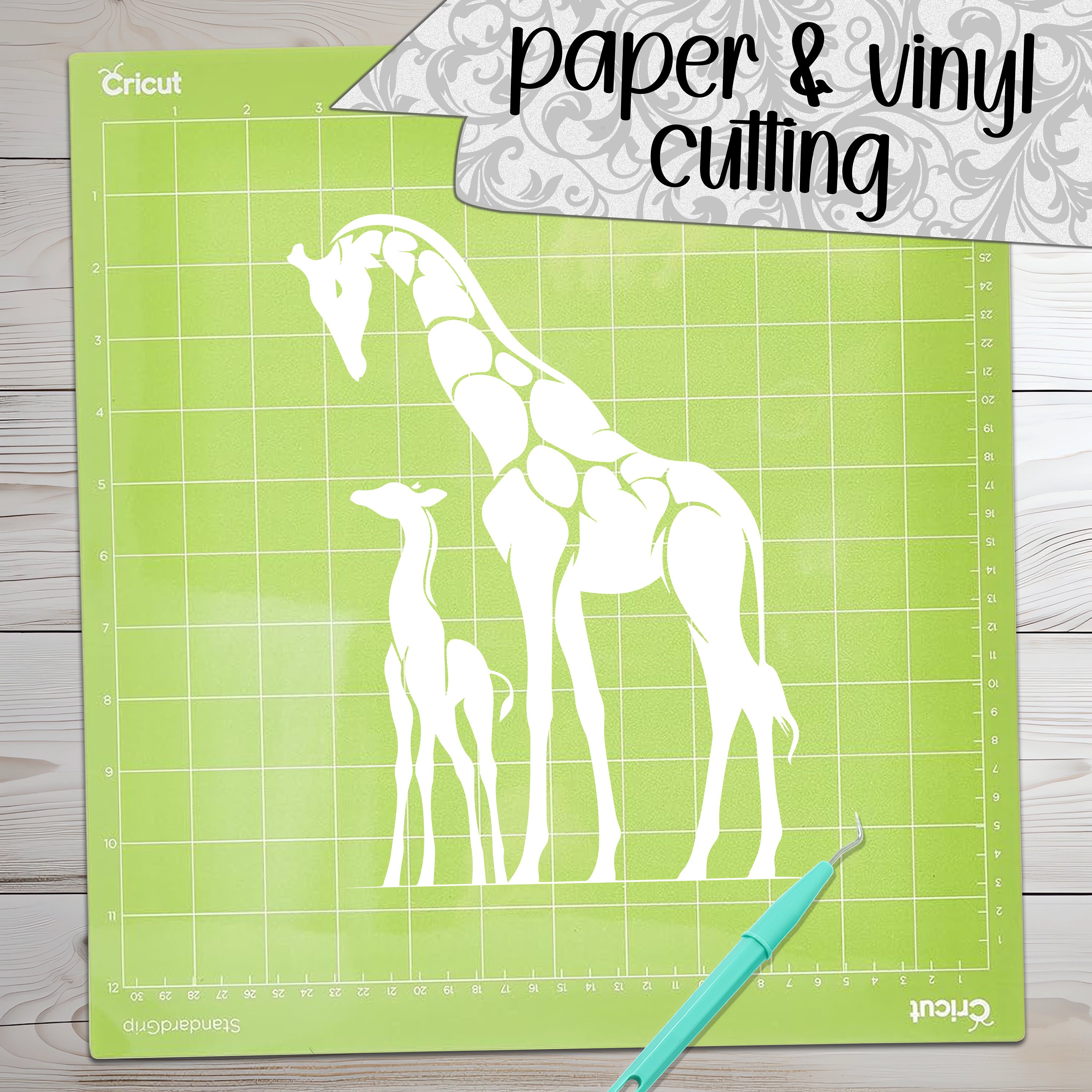 Giraffe SVG Cut Files svg Dxf Png Eps Jpeg Vinyl and Paper Cut, CNC ...