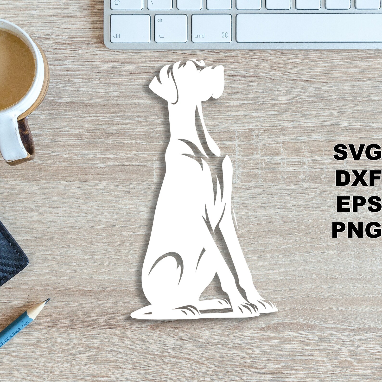 Great Dane SVG Cut Files svg Dxf Png Eps Silhouette & Cricut, Digital ...