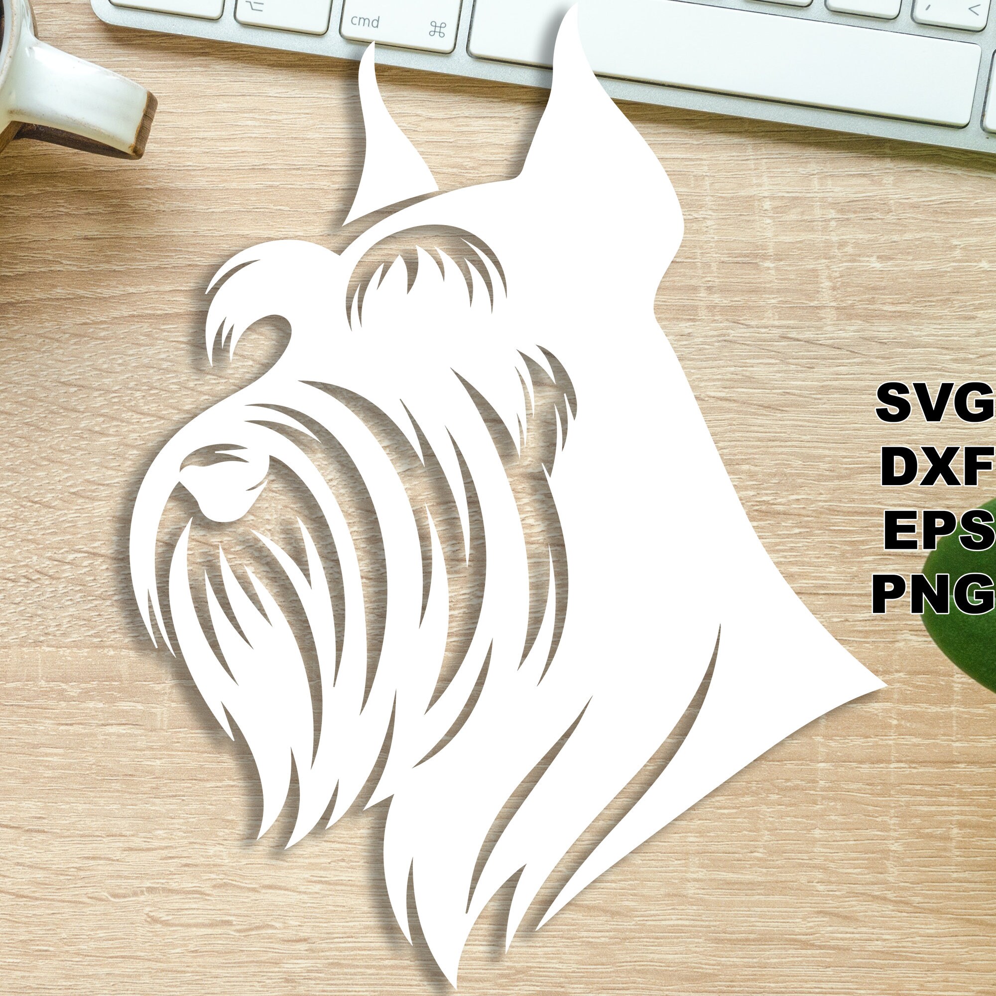 Schnauzer SVG Cut Files (svg Dxf Png Eps) Silhouette & Cricut, Digital ...