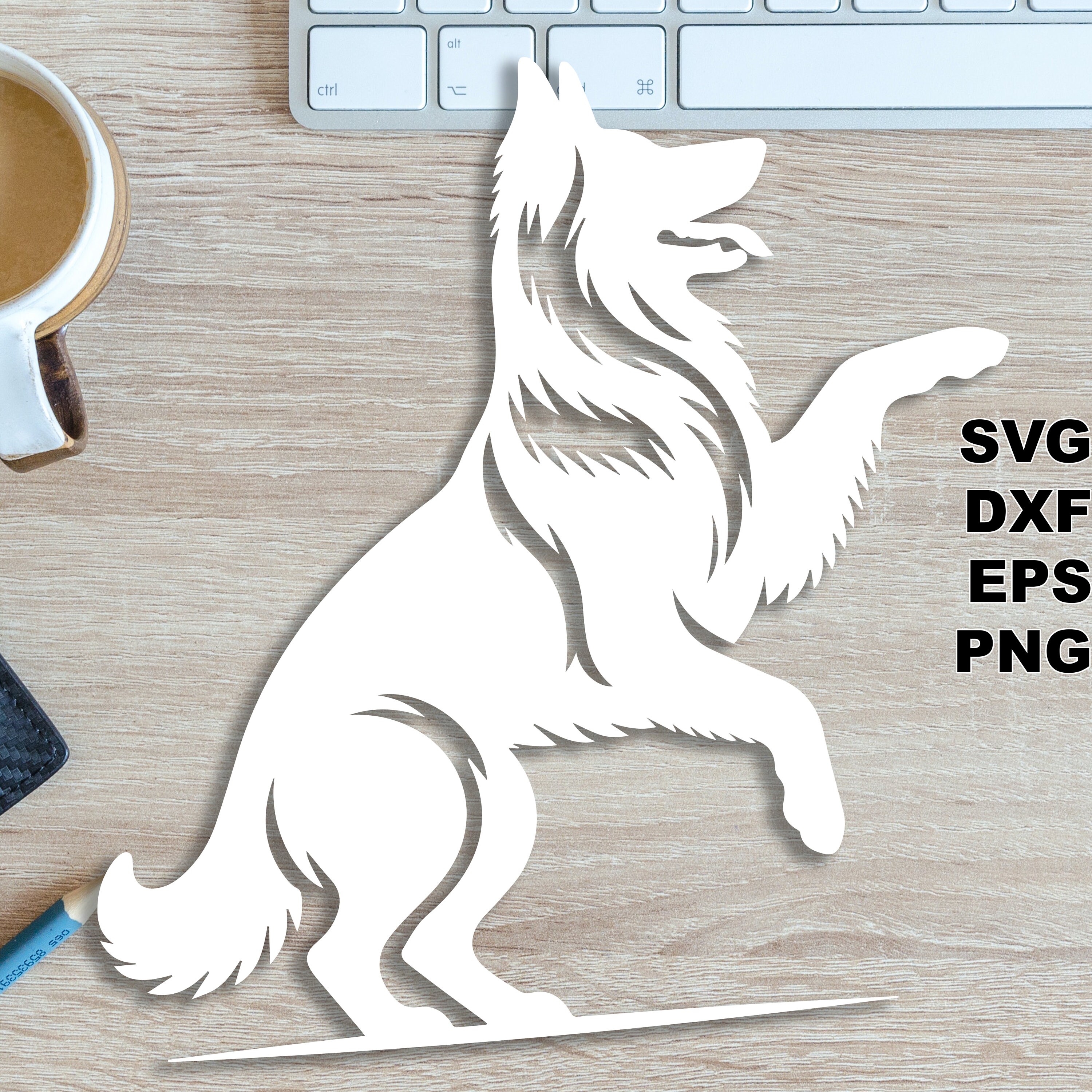 German Shepherd SVG Cut Files svg Dxf Png Eps Silhouette & Cricut ...
