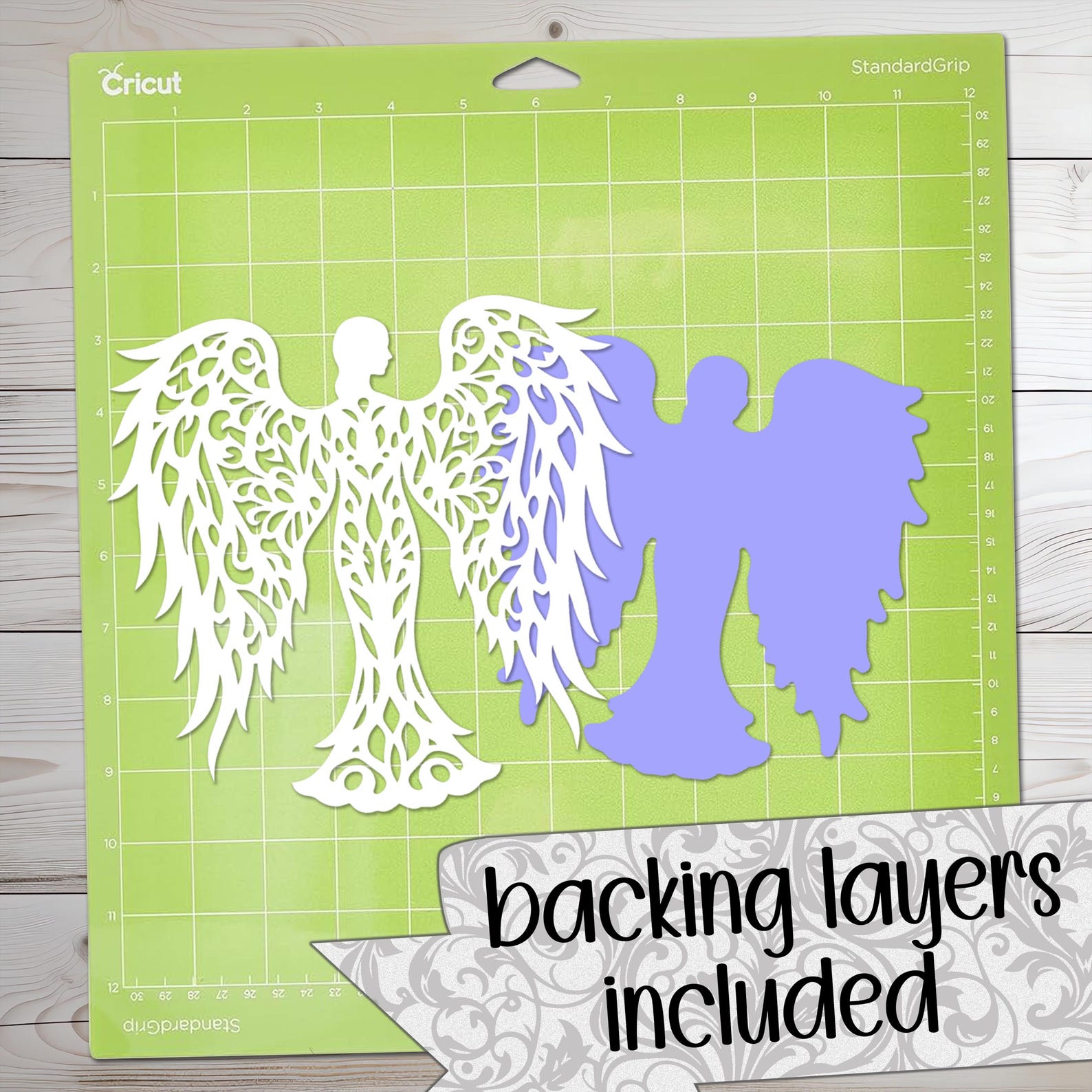 Filigree Angels (more) SVG Cut Files (svg Dxf Png Eps Jpeg) Silhouette ...
