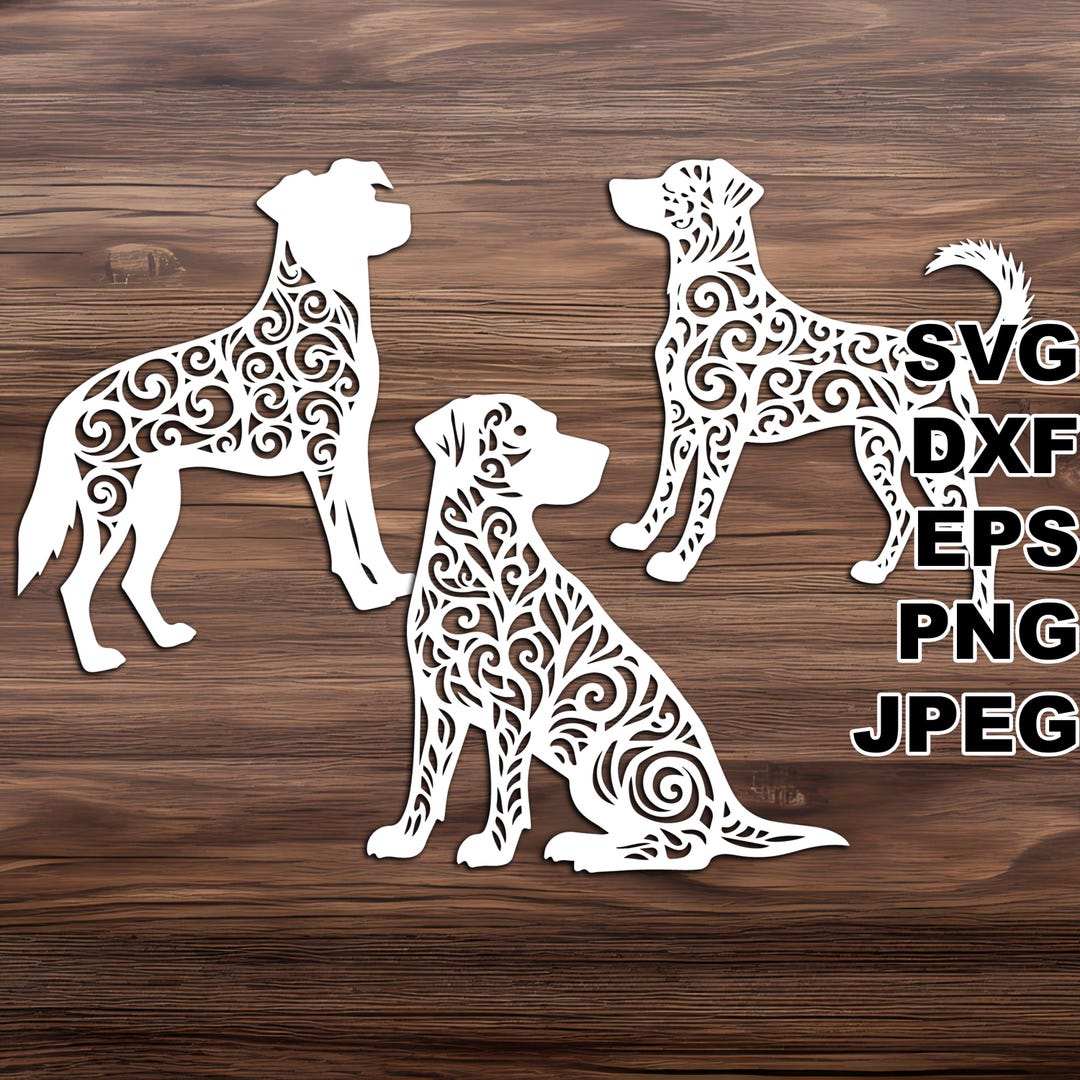 Filigree Entlebucher Mountain Dog SVG Cut Files (svg Dxf Png Eps Jpeg ...
